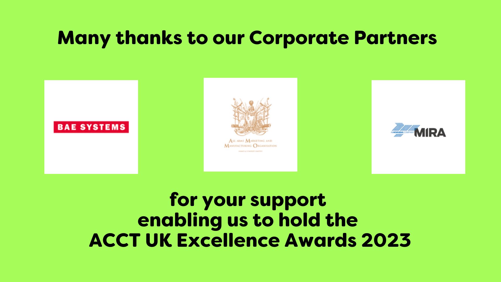 ACCT UK 2023 Excellence Awards - 14th June 2024 at Carpenters’ Hall ...